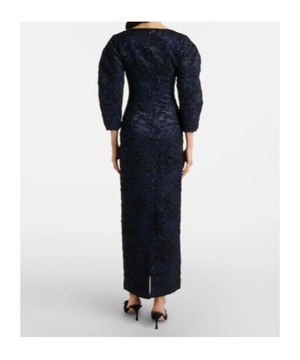 Oscar De La Renta Metallic-effect Jacquard Gown