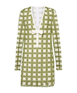 Giambattista Valli Open-knit Minidress - Green