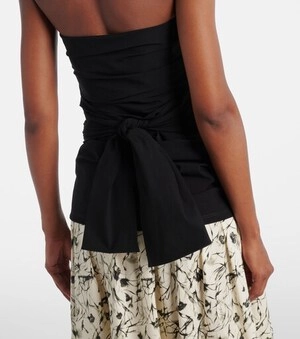 Proenza Schouler Lena Strapless Cotton-blend Top
