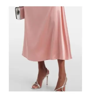 Staud Elyse Silk-blend Midi Dress