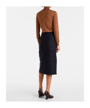 Plan C Sequined Wool-blend Midi Skirt