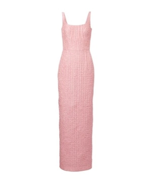 EMILIA WICKSTEAD Sharon Seersucker Gown - Pink