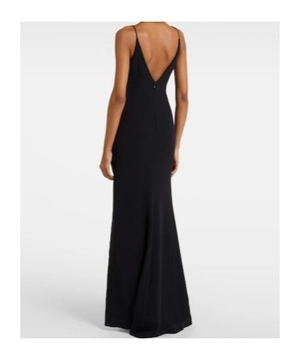 Elie Saab Embellished Bow Detail Cady Gown