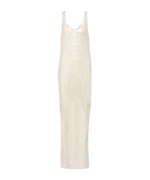 Stella McCartney Sheer Sequined Maxi Dress - White