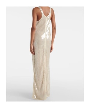 Stella McCartney Sheer Sequined Maxi Dress