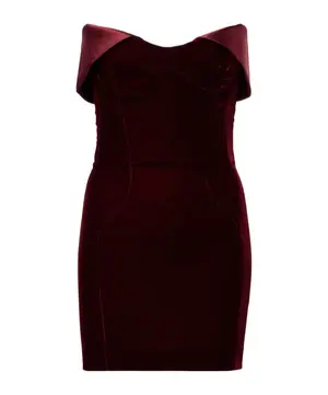 MUGLER Sweetheart Sleeveless Dress - Black