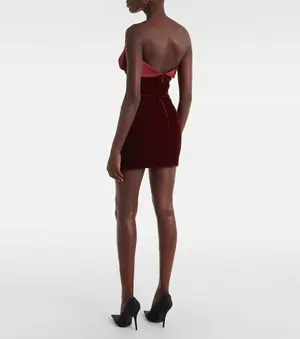 MUGLER Sweetheart Neckline Sleeveless Mini Dress
