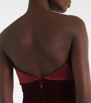 MUGLER Sweetheart Neckline Sleeveless Mini Dress