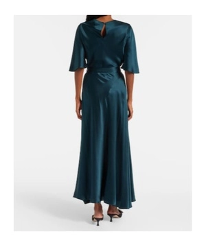 ROKSANDA Asha Asymmetric Silk Satin Maxi Skirt