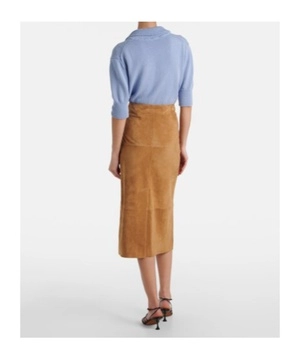 Proenza Schouler Leather Midi Skirt - Brown