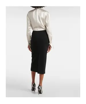 Magda Butrym Floral-applique Midi Skirt