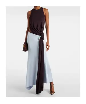 Victoria Beckham Cutout Jersey Midi Dress