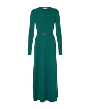 Gabriela Hearst Imagene Wool Midi Dress - Green