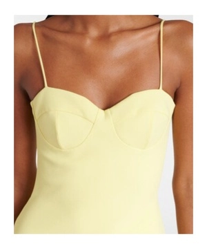 David Koma Side-slit Corset Gown