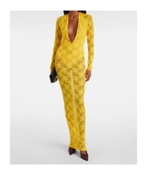 Alex Perry Sheer Lace Gown