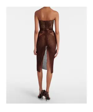 Magda Butrym Crochet Cotton Bustier Dress