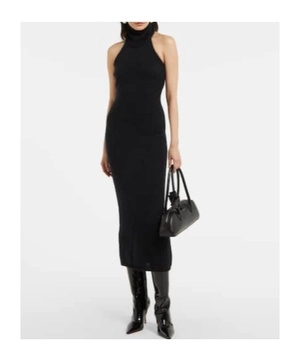 Magda Butrym Halterneck Mohair-blend Maxi Dress