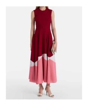 ROKSANDA Gradient Color-blocked Cocktail Dress
