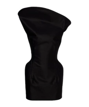 Magda Butrym Asymmetrical Dress - Black