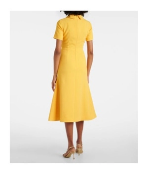 EMILIA WICKSTEAD Iman Crepe Cocktail Dress - Yellow