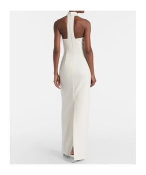 Rebecca Vallance Starlight Embellished Halterneck Gown - White