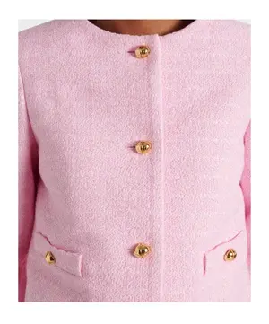 PATOU Tweed Button-down Casual Jacket