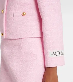 PATOU Tweed Button-down Casual Jacket