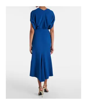 Victoria Beckham Crepe Satin Midi Dress