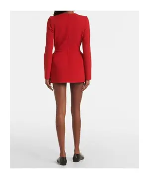 Magda Butrym Floral-applique Wool-blend Minidress