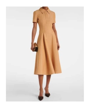 EMILIA WICKSTEAD Jody Cotton And Linen Blend Dress