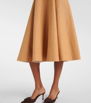 EMILIA WICKSTEAD Jody Cotton And Linen Blend Dress