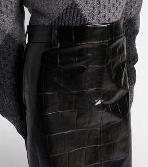 Stella McCartney Croco Pencil Skirt