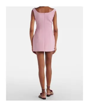 Magda Butrym Floral-appliqué Wool-blend Minidress