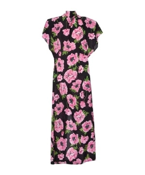Stella McCartney Floral Printed Silk Maxi Dress - Pink