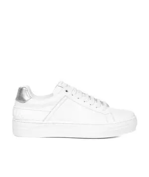 Balmain Round Head Low-cut Casual Sneakers - White