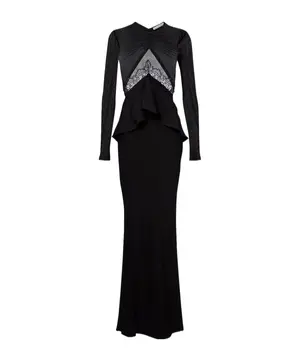 Christopher Esber Endrey Disconnect Lace-trimmed Gown - Black
