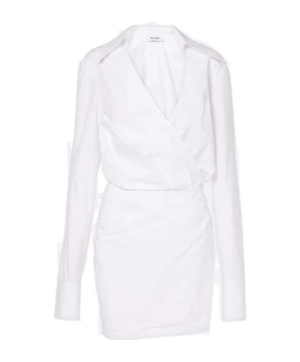 Attico Cotton Minidress - White