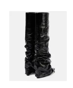 Attico Leather Knee-high Boots