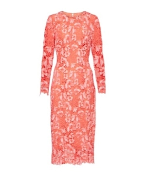 Monique Lhuillier Floral Gown - Pink