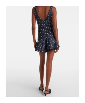 RODARTE Polka-dot Silk Twill Minidress