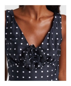 RODARTE Polka-dot Silk Twill Minidress
