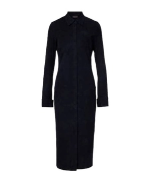 Stouls Becky Suede Shirtdress - Black