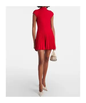 Magda Butrym Ribbed Turtleneck Minidress