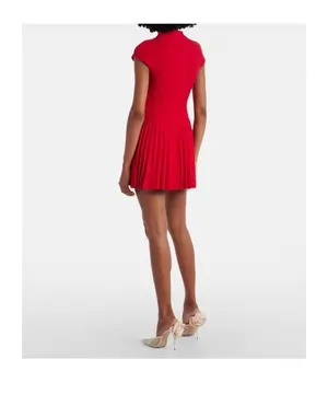 Magda Butrym Ribbed Turtleneck Minidress