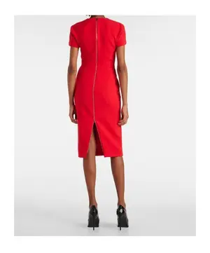 Victoria Beckham Crepe Midi Dress