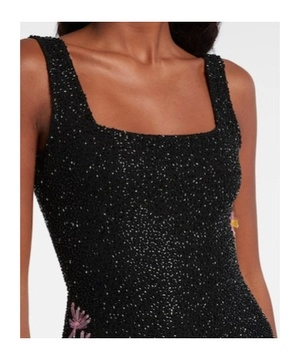 Staud Le Sable Beaded Minidress