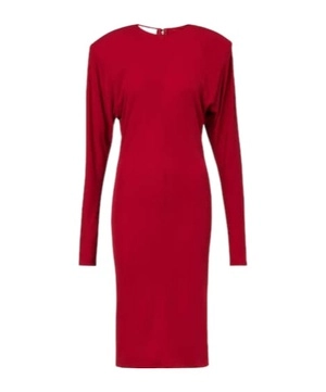 Stella McCartney Crêpe Jersey Midi Dress - Red