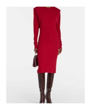 Stella McCartney Crêpe Jersey Midi Dress