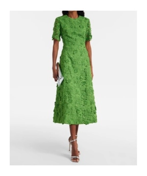LEO Caroline Lace Midi Dress