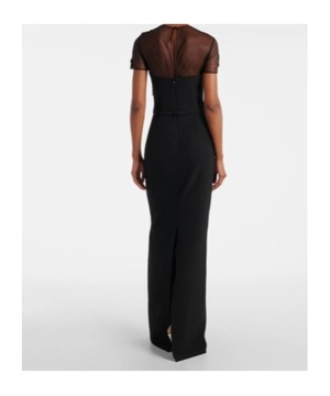 SAFIYAA LONDON Embellished Crêpe Gown